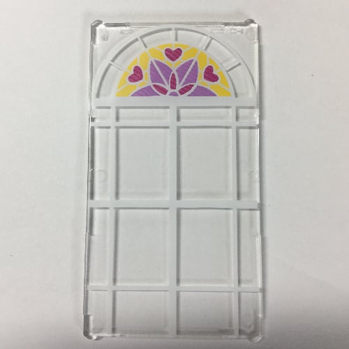 LEGO PART 57895pr0009 Glass for Window 1 x 4 x 6 with White Lattice ...