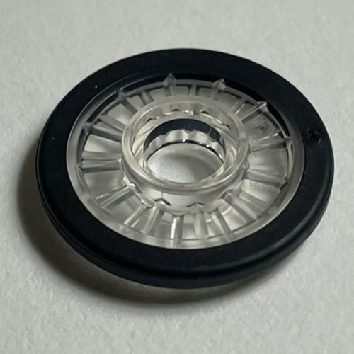 LEGO PART 80441pat0001 Wheel Wheelchair with Pin Hole, Fixed Black Hard ...