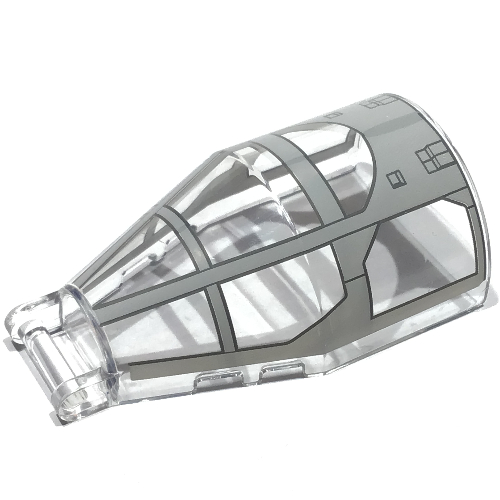 LEGO PART 92279pr0003 Windscreen 7 x 4 x 2 Round with Handle with Light ...