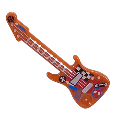 LEGO PART 11640pr0007 Musical Instrument Guitar Electric with Silver ...