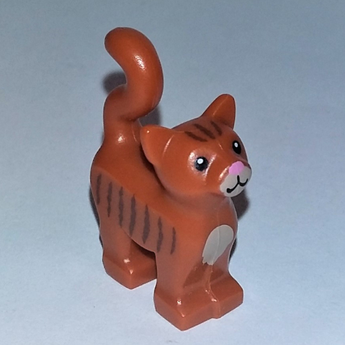 LEGO PART 13786pr0002 Animal, Cat, Standing New Style with Dark Tan ...