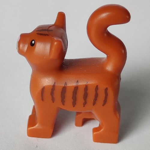 LEGO PART 13786pr0002 Animal, Cat, Standing New Style with Dark Tan ...