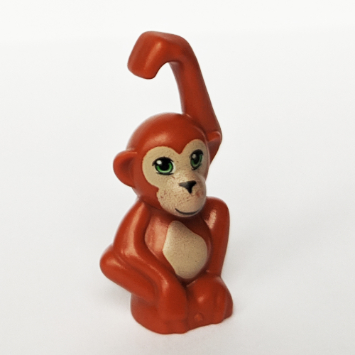 LEGO PART 14736pr0001 Animal, Monkey / Ape / Orangutan with Dark Tan ...