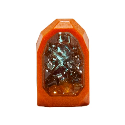 LEGO PART 49656pat0002 Geode / Rock with Glitter Trans Light Blue ...