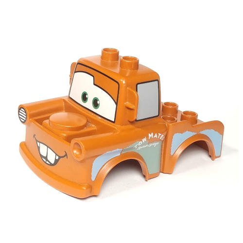 LEGO PART 88764pr0002 Duplo Car Body 2 Top Studs Truck with Cars Tow ...