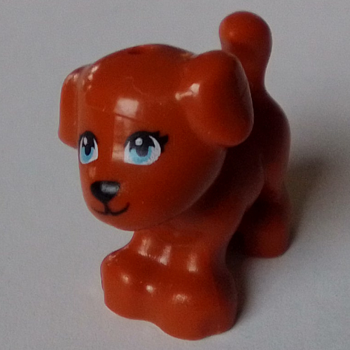 LEGO PART 93088pr0015 Animal, Dog, Small Standing with Blue Eyes, Black ...