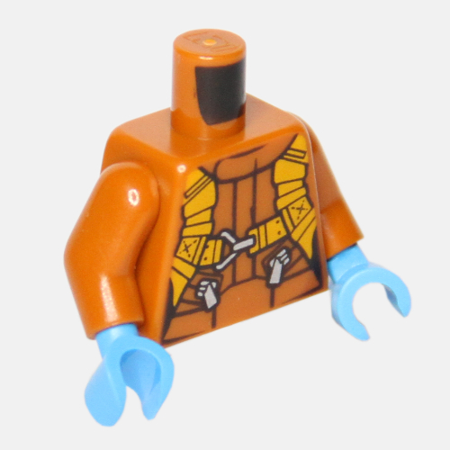 LEGO PART 973c41h04pr4307 Torso Flight Suit, Straps, Buckles, Zipper ...