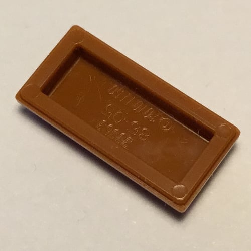 LEGO PART 99563 Tile Special 1 x 2 with Sloped Walls AKA Money / Gold ...