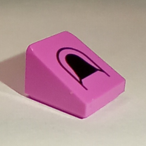 LEGO PART 54200pr0027 Slope 30° 1 x 1 x 2/3 (Cheese Slope) with Black ...