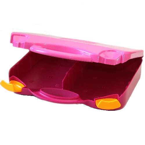 LEGO PART 759528c04 Storage Case, with Rounded Corners, Dark Pink Lid ...