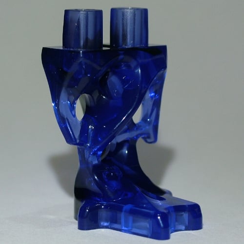 LEGO PART 19859pat0007 Lower Body, Ghost Marbled Black | Rebrickable ...