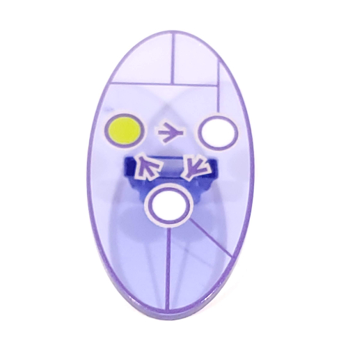 LEGO PART 92747pr0002 Shield Ovoid with Grip and Dimensions Keystone ...