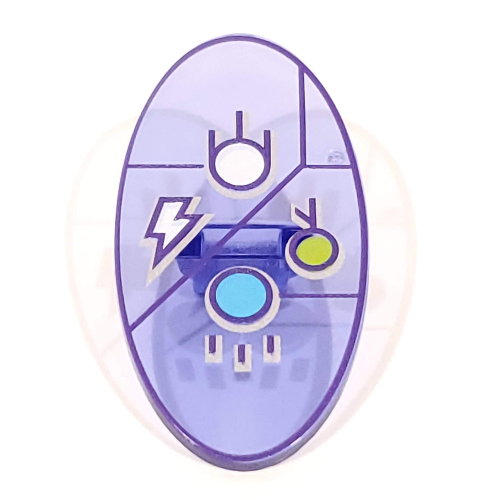 LEGO PART 92747pr0005 Shield Ovoid with Grip and Dimensions Keystone ...