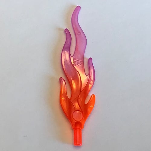 LEGO PART 85959pat0007 Wave / Flame Rounded Large with Marbled Opal ...