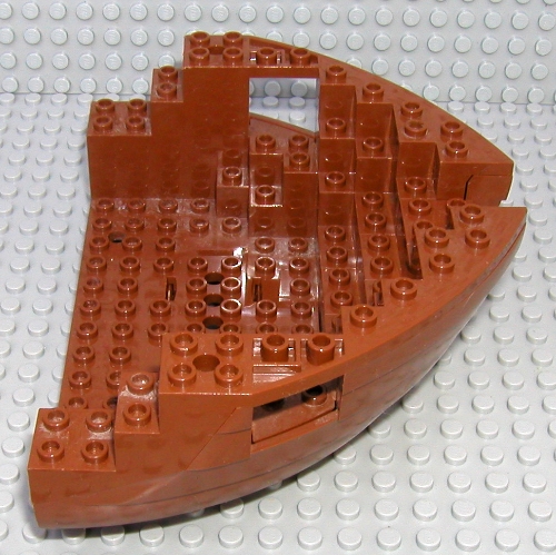 LEGO PART 2557c03 Boat Hull Section, Large Bow 12 x 16 x 5 1/3 with ...