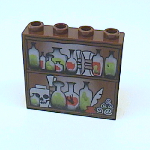LEGO PART 4215bpr0002 Panel 1 x 4 x 3 with Potions Print | Rebrickable ...