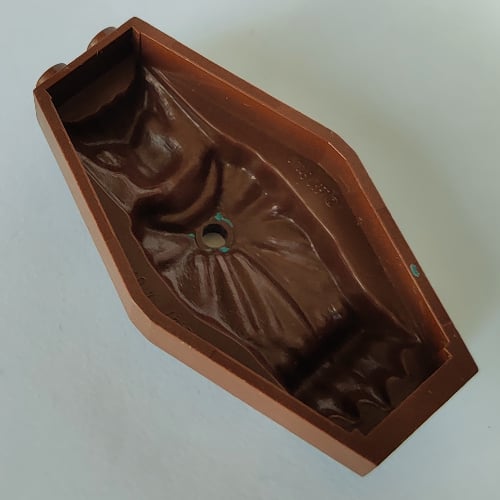 LEGO PART 42447 Sarcophagus / Coffin 2 x 4 x 6 Lid with Vampire Relief ...