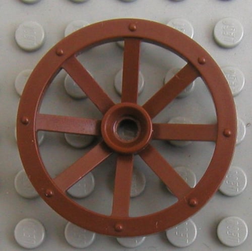 LEGO PART 4489a Wheel Wagon Large (33mm D.), Round Hole For Wheel ...