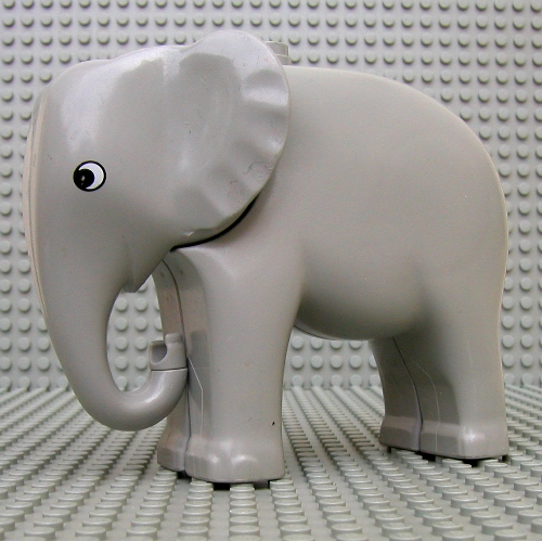 LEGO PART 2177pr0001 Duplo Animal Elephant with Eyes Print ...