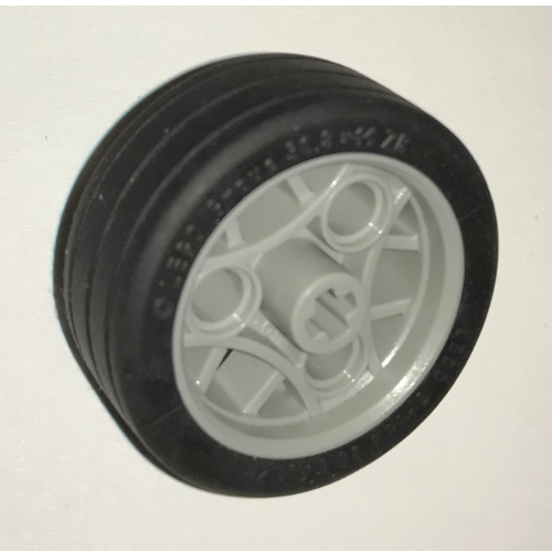 LEGO PART 44293c01 Wheel 36.8 x 14 ZR with Axle Hole, 3 Pin Holes, and ...