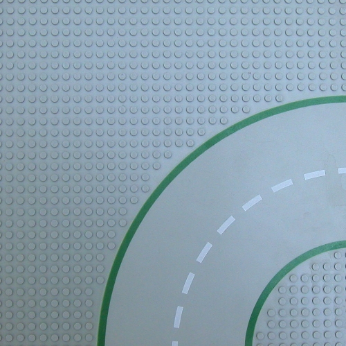 LEGO PART 609pr0001 Baseplate 32 x 32 with 9-Stud Curve and Road Print ...