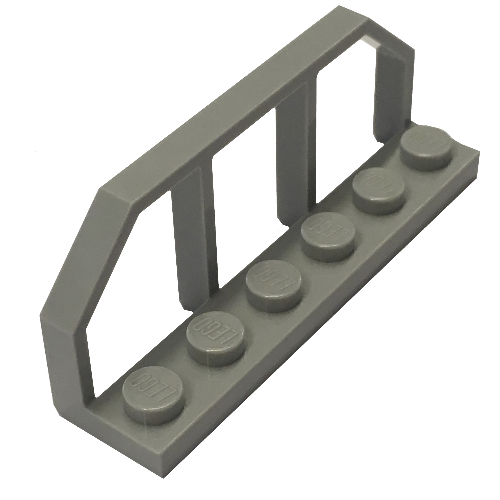 LEGO PART 6583 Plate Special 1 x 6 with Train Wagon End Fence ...