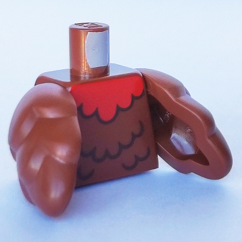 LEGO PART 11938pr0002 Torso with Bird Wings and Dark Brown Feathers ...