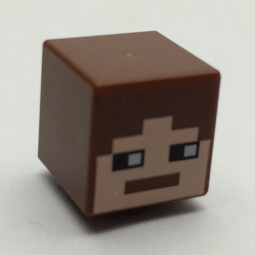 LEGO PART 19729pr0019 Minifig Head Special, Cube with Pixelated Face ...