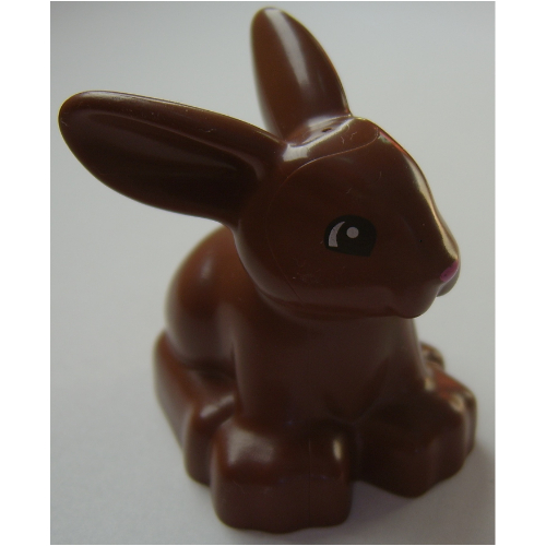 LEGO PART 20046pr0001 Duplo Animal Rabbit with Head Raised and Pink ...
