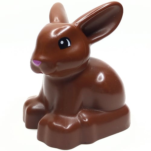 LEGO PART 20046pr0001 Duplo Animal Rabbit with Head Raised and Pink ...