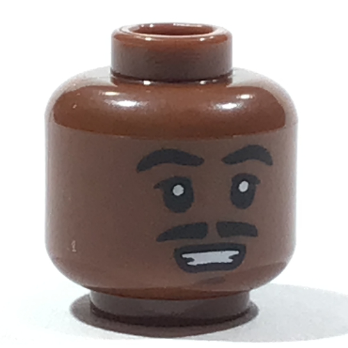 LEGO PART 28621pr9879 Minifig Head Lando Calrissian, Black Eyebrows ...