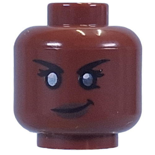 LEGO PART 28621pr4067 Minifig Head Storm, Silver Eyes, Smirk print ...