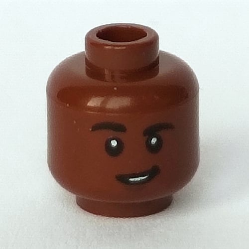 LEGO PART 3626cpr3573 Minifig Head Darius, Smile / Scared with Raised ...
