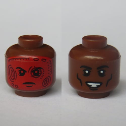 LEGO PART 3626cpr2867 Minifig Head James Rhodes (War Machine), Cheek ...