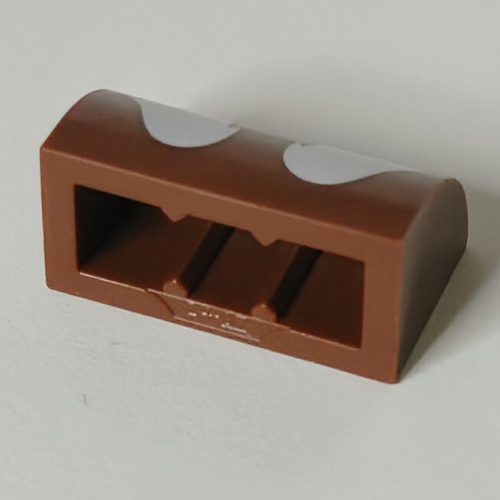 LEGO PART 37352pr0040 Brick Curved 1 x 2 x 1 No Studs, White Wings ...