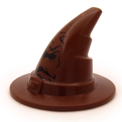LEGO PART 6131pr0005 Hat, Wizard, Black Sorting Hat Print | Rebrickable ...