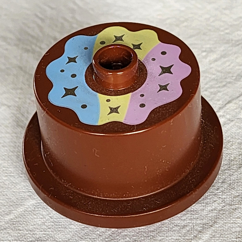 LEGO PART 65157pr0005 Duplo Food 2 x 2 Round Cake with Stud on Top with ...