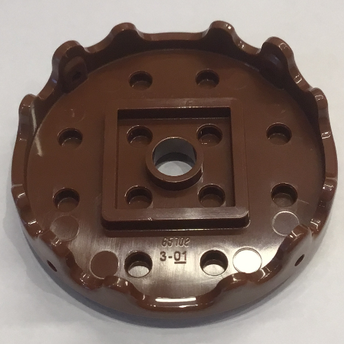 LEGO PART 65702 Plate Special Round 4 x 4 with Melting Drops/Icing on ...