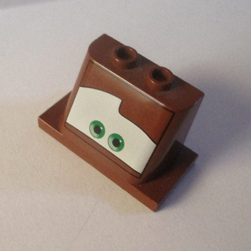 LEGO PART 93598pr0001 Windscreen 2 x 3 x 2 with 2 x 4 Base with Green ...