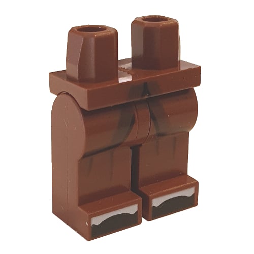 LEGO PART 970c19pr1544 Hips and Reddish Brown Legs with Brown Belt ...