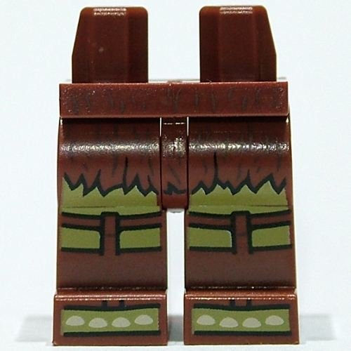 LEGO PART 970c19pr2269 Hips and Reddish Brown Legs with Fur Skirt ...