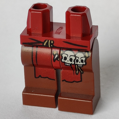 LEGO PART 970c19pr0241 Hips and Reddish Brown Legs with Dark Red ...