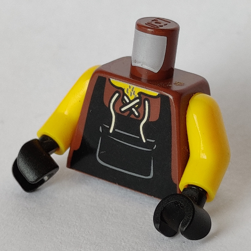 LEGO PART 973c01h03pr0420 Torso Apron and Front Lace Up Shirt Print ...