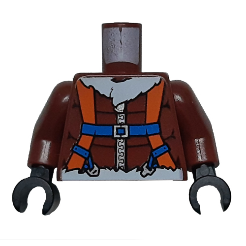 LEGO PART 973c19h03pr2678 Torso Aviator Jacket with Orange Parachute ...