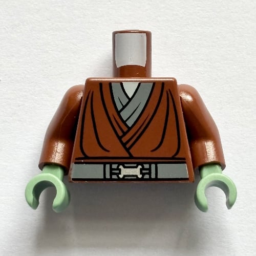 LEGO PART 973c19h25pr1316 Torso Jedi Robe, Silver Snaffle Bit Buckle ...
