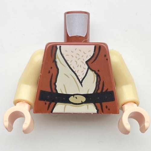 LEGO PART 973c26h02pr5529 Torso Robe Open over Tan Tunic and Light ...