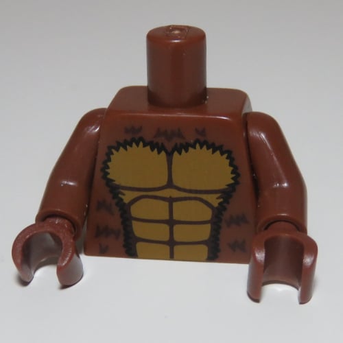 LEGO PART 973c19h19pr1952 Torso Bare Chest with Muscles Outline and ...