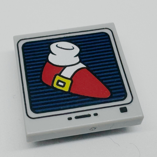 LEGO PART 11203pr0023 Tile Special 2 x 2 Inverted with TV Monitor with ...