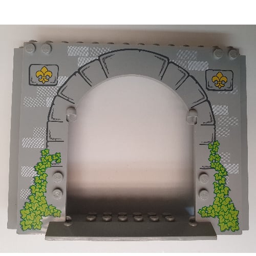 LEGO PART 15626pr0003 Panel 4 x 16 x 10 with Castle Print | Rebrickable ...