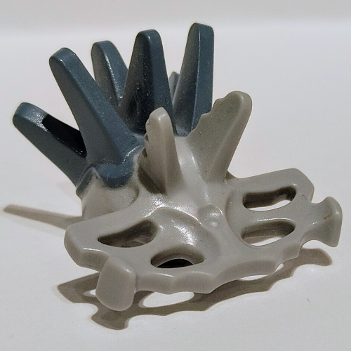 LEGO PART 1726pat0001 Helmet Shark Skull, with Sand Blue Spikes Pattern ...